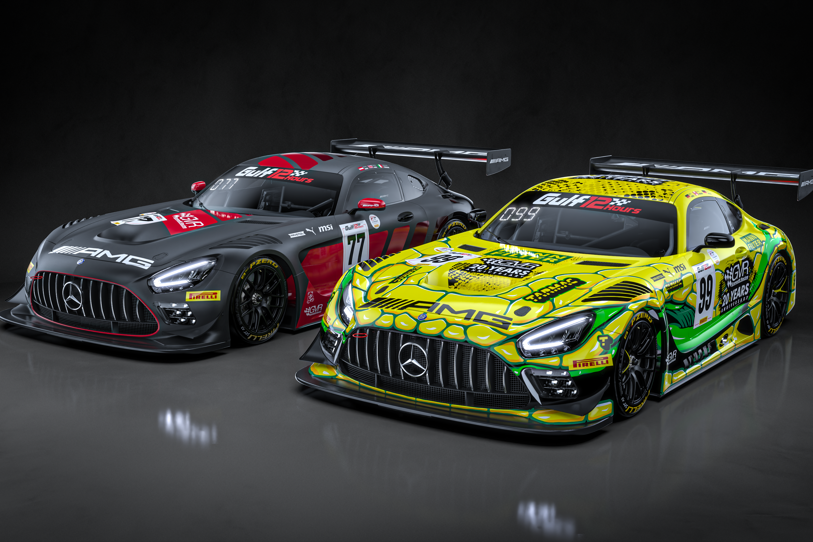 Line-up for the Gulf 12 Hours in Abu Dhabi features seven Mercedes-AMG ...